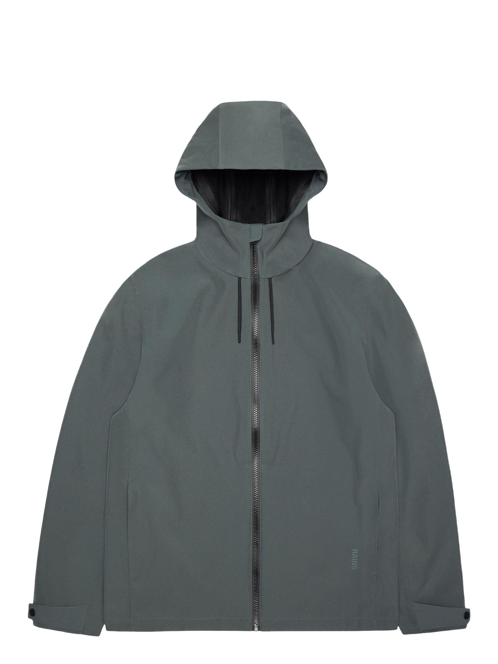 RAINS Rains Zip-Up Hooded Waterproof Casual Jacket