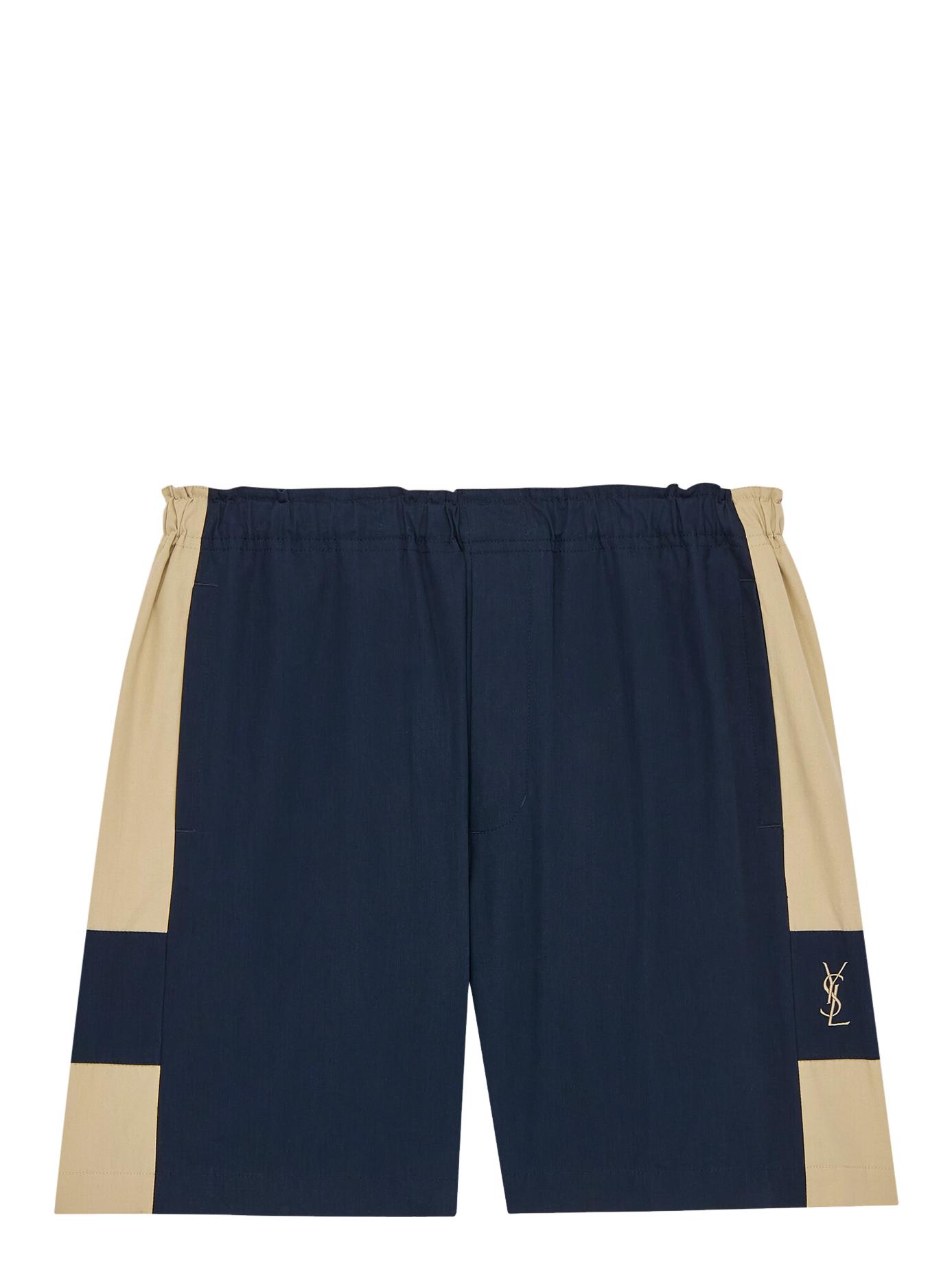 SAINT LAURENT Saint Laurent Shorts with Contrasting Embroidery