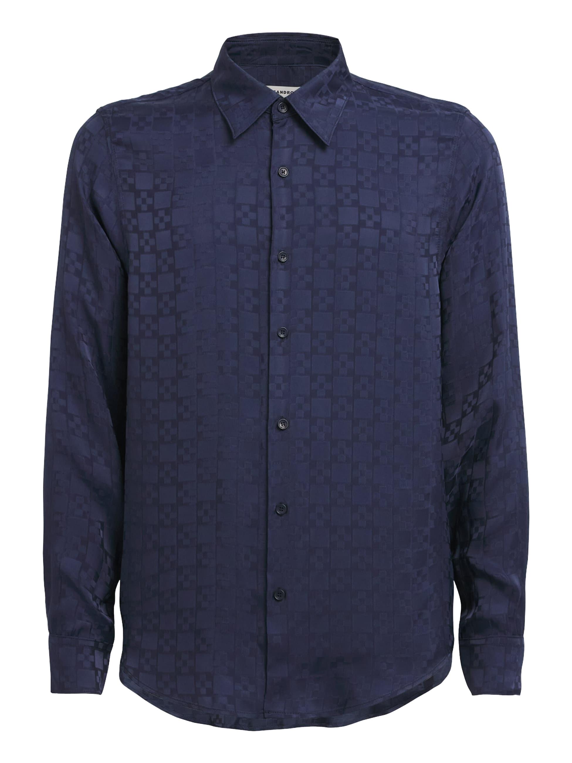 SANDRO jacquard square cross shirt