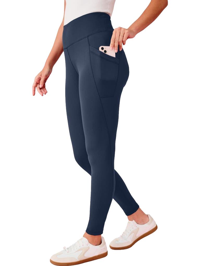 ROAMAN'S soft sculpt side pocket legging (plus)