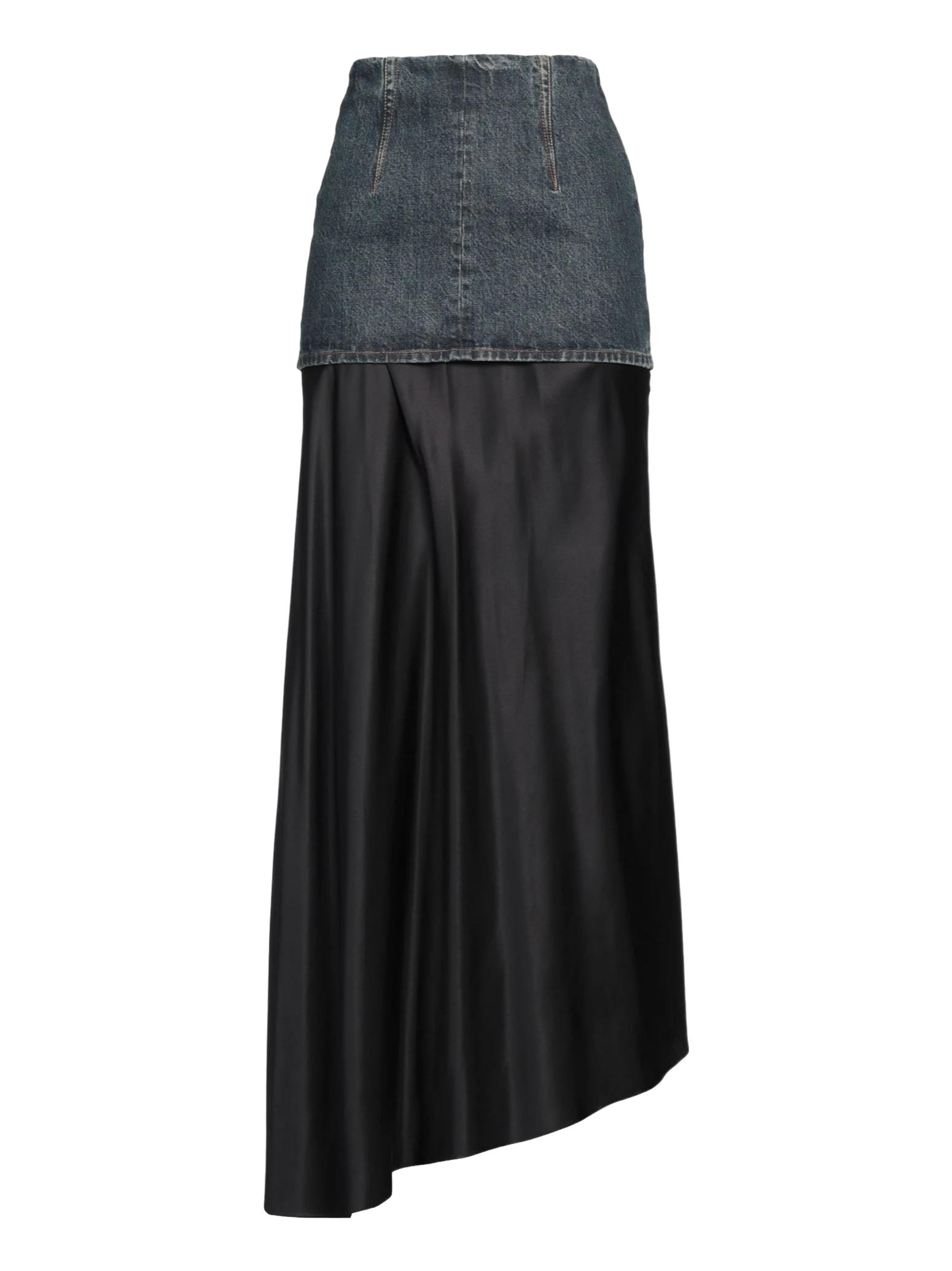 MAISON MARGIELA Mm6 Maison Margiela Two-Tone Spliced A-Line Maxi Skirt