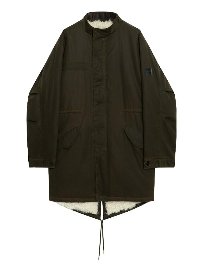 ZADIG&VOLTAIRE Zadig&Voltaire Waxed Cotton Parka with Faux Fur Lining and Stand Collar