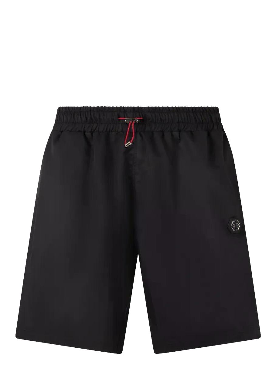 PHILIPP PLEIN Philipp Plein Logo-Stripe Drawstring Shorts
