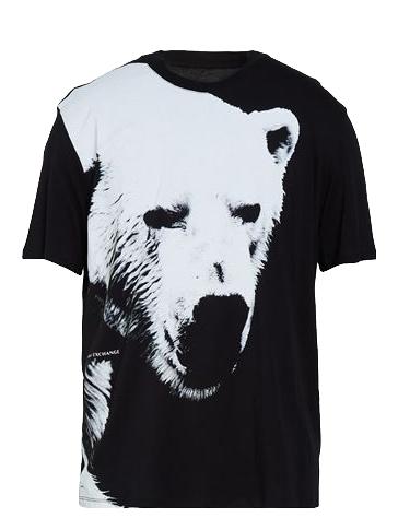 ARMANI EXCHANGE man t-shirt black size m cotton