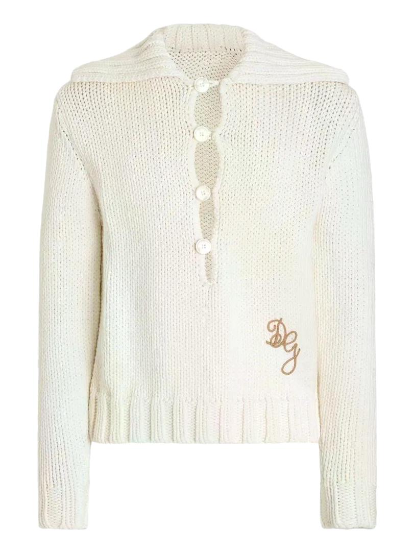 DOLCE & GABBANA cotton interlock serafino shirt