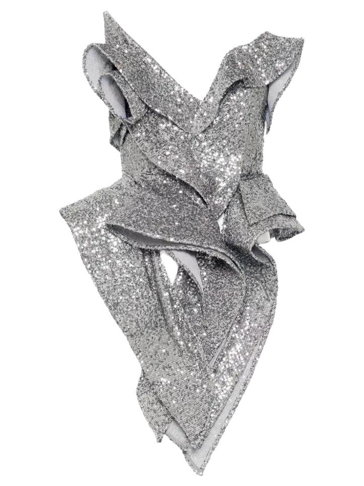 MATICEVSKI Maticevski Sequin Embellished Draped Bodice