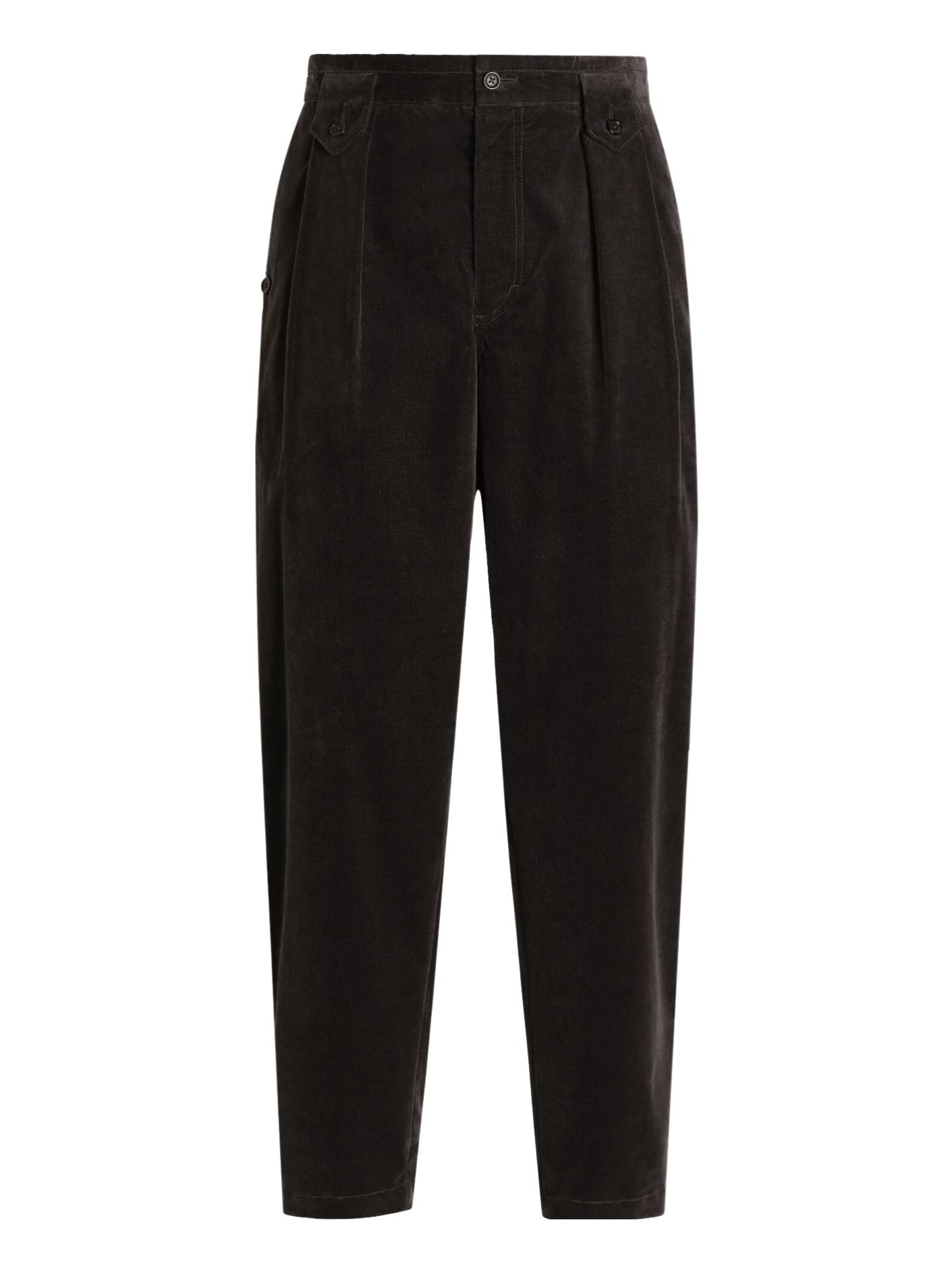 DOLCE & GABBANA Pleated Velvet Trousers