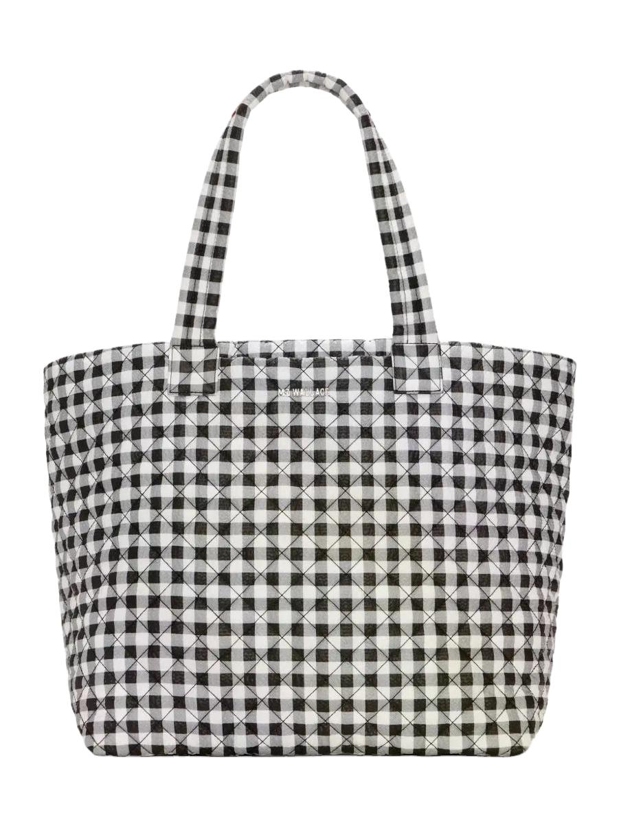 MZ WALLACE Gingham Quilted Tote Bag