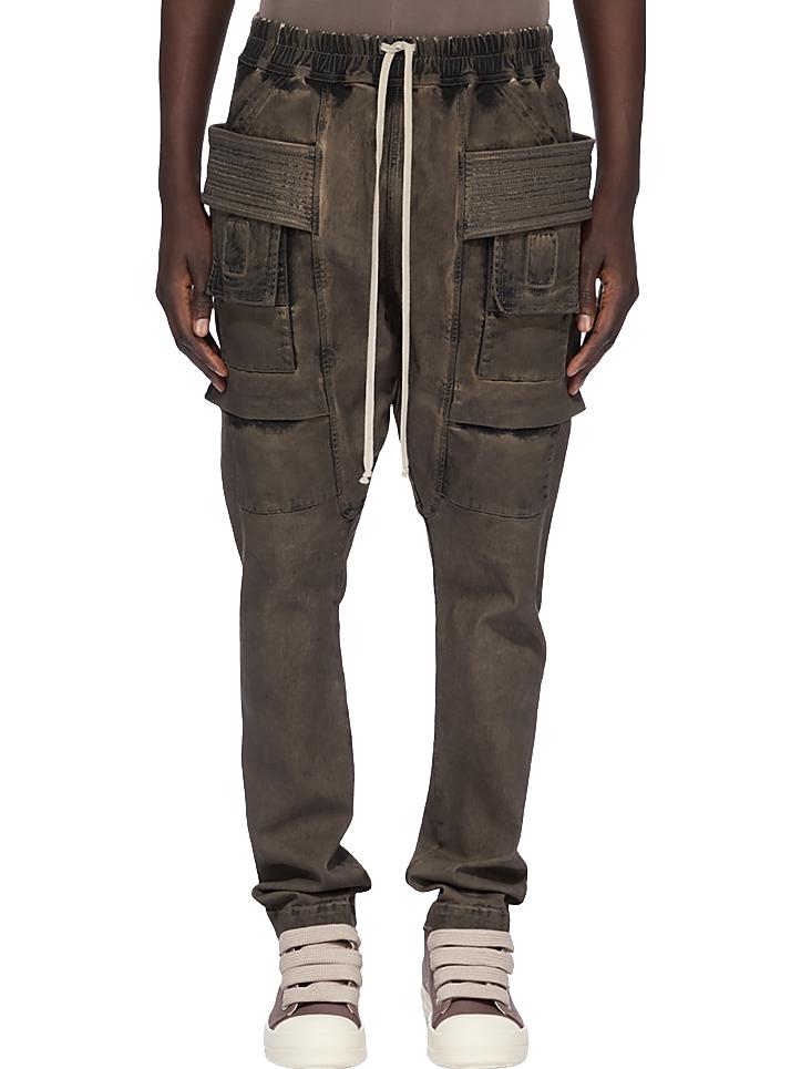 RICK OWENS Creatch Regular Fit Cargo Drawstring Pants