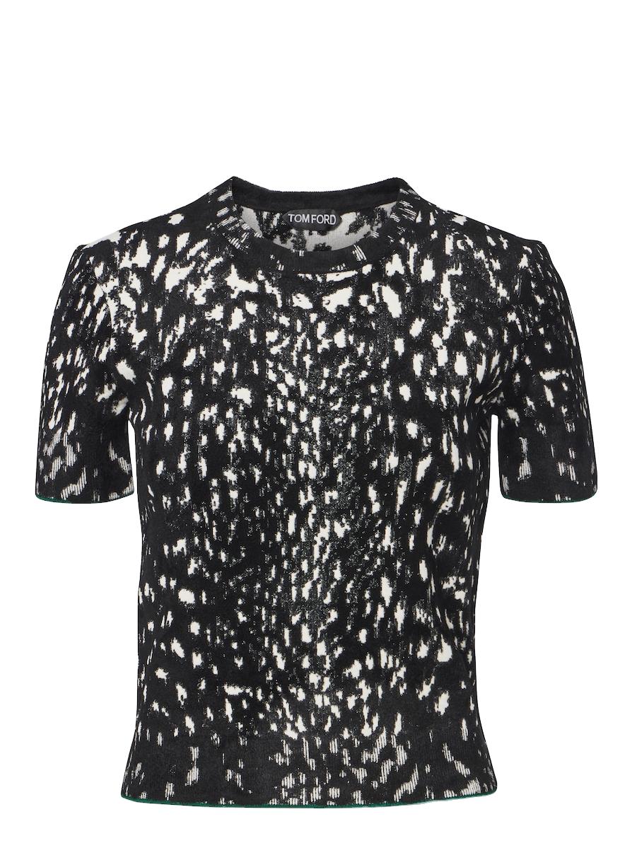 TOM FORD Tom Ford Jacquard Velvet T-Shirt