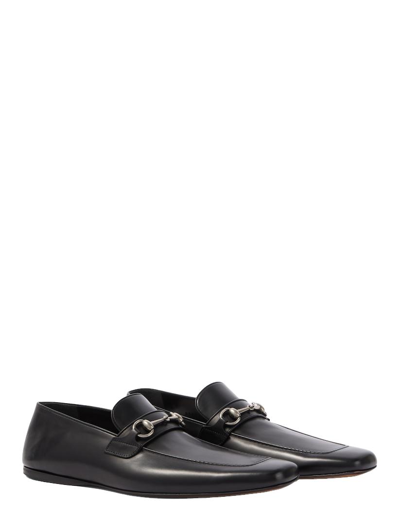 GUCCI Ragazzo Horsebit Leather Loafers
