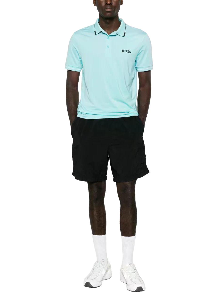 BOSS logo-print polo shirt