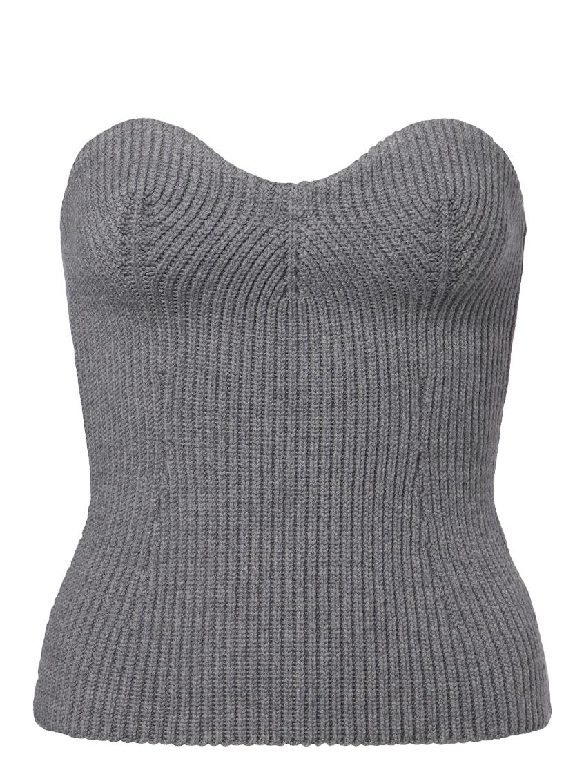 JIL SANDER Jil Sander Wool-Blend Bustier Top