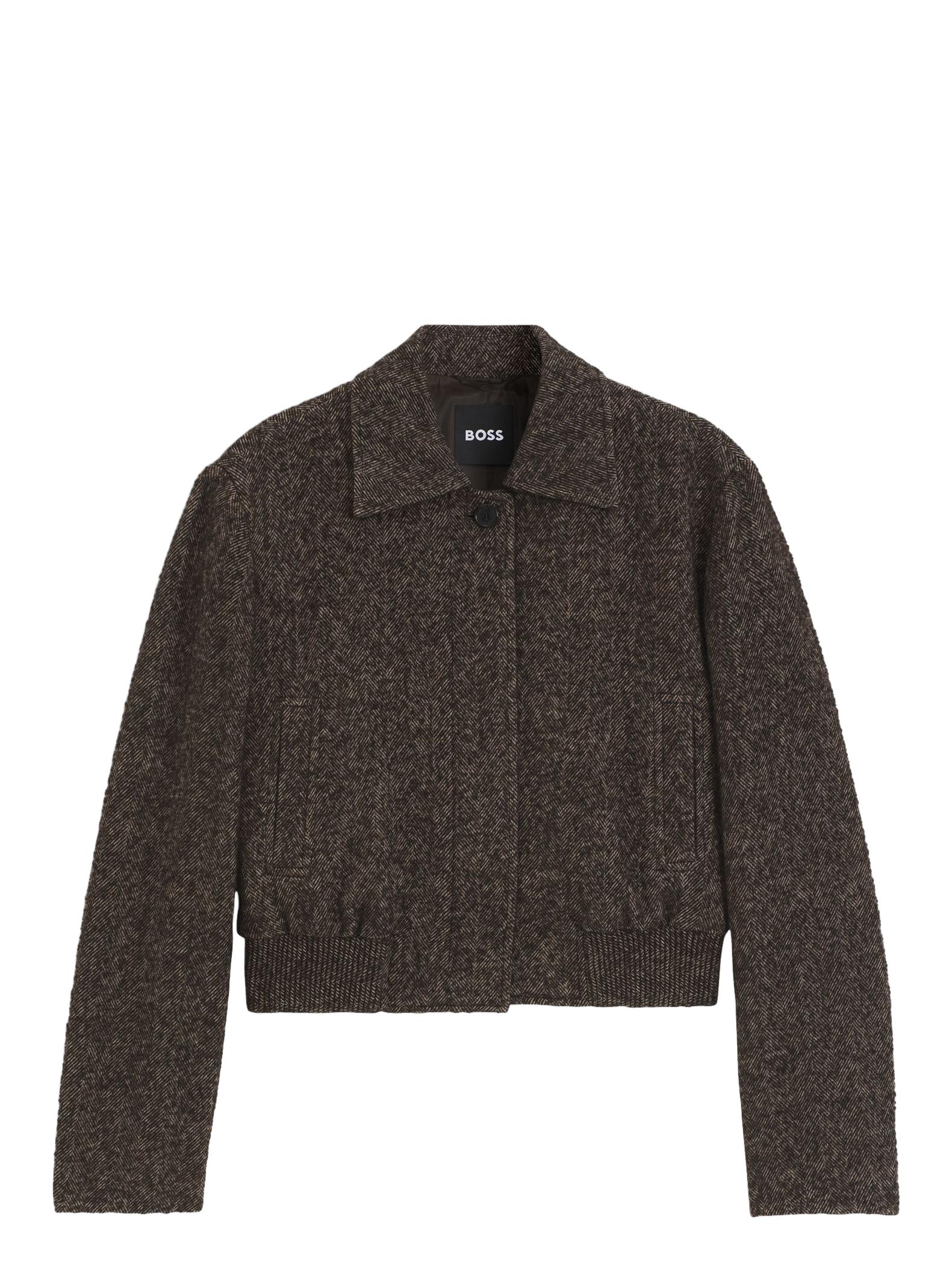 BOSS a-line skirt in a wool blend