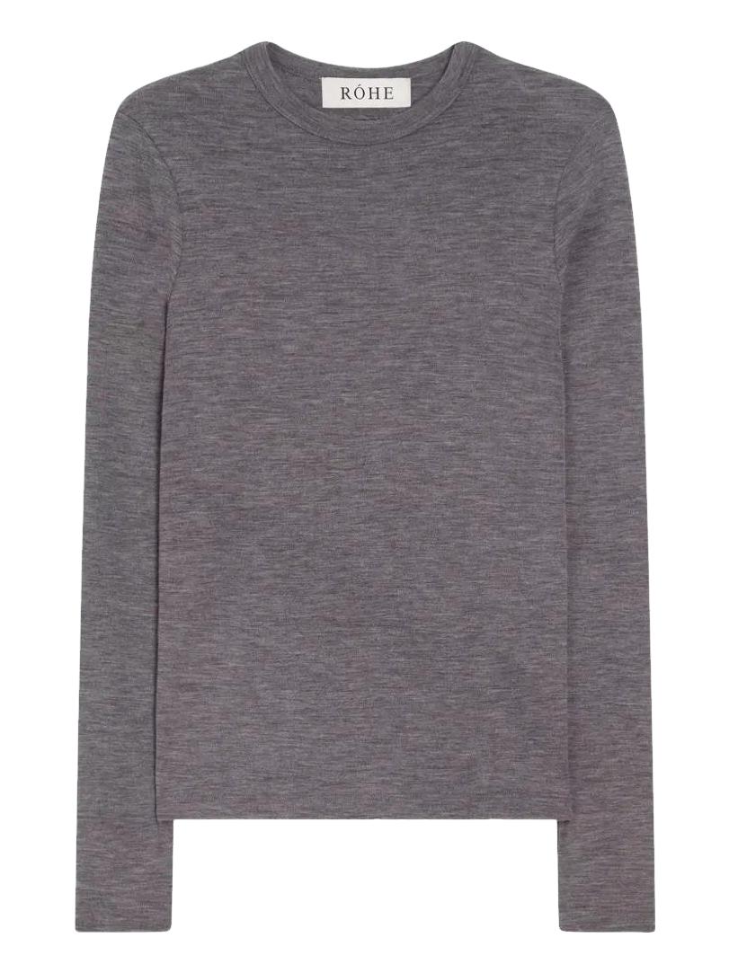 RÓHE Róhe Fine-Knit Long-Sleeved T-Shirt