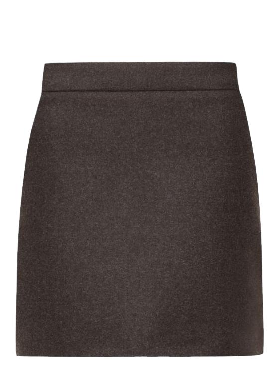MAX MARA Max Mara High-Waisted Felted Wool Skirt