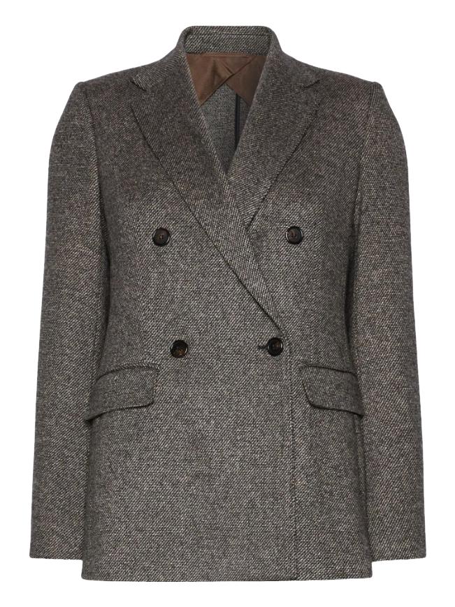 MAX MARA Max Mara Double-Breasted Jacquard Jersey Blazer