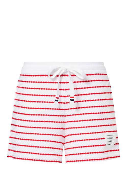 THOM BROWNE Thom Browne Striped Knitted Cotton Shorts