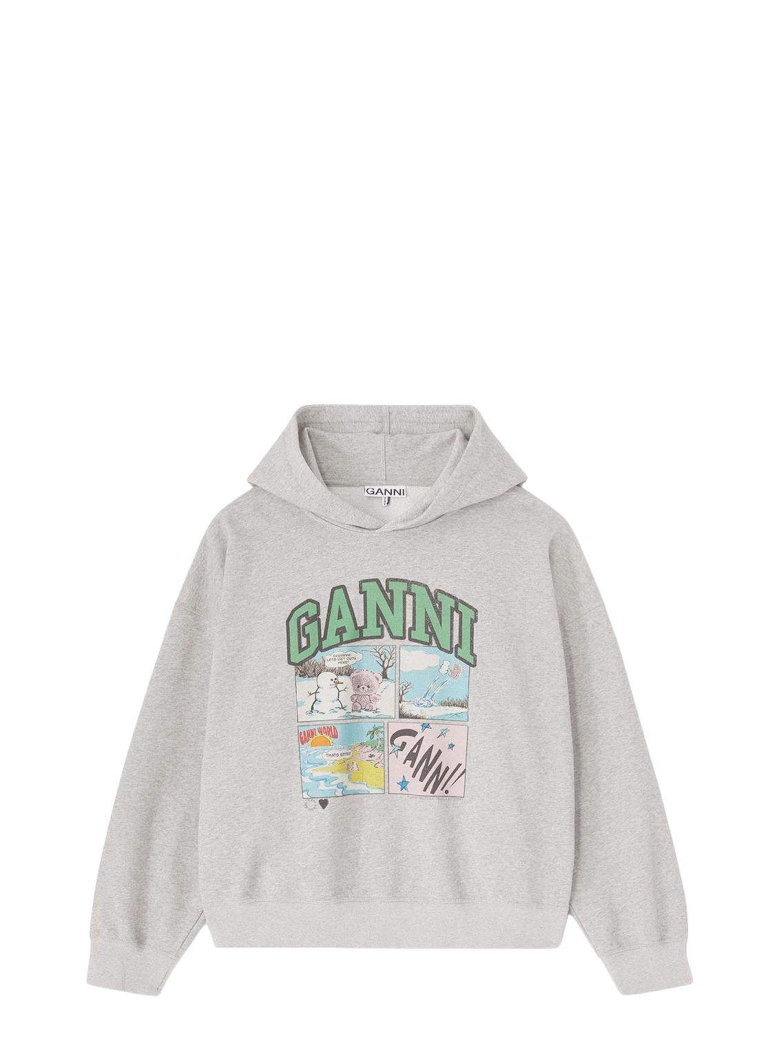 GANNI Ganni Logo Patch Straight Leg Jeans