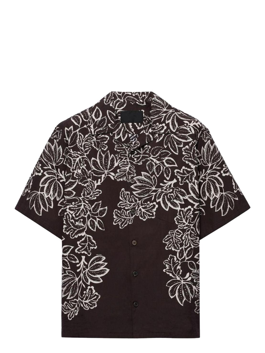 PRADA Prada Men Short-Sleeved Printed Cotton Shirt