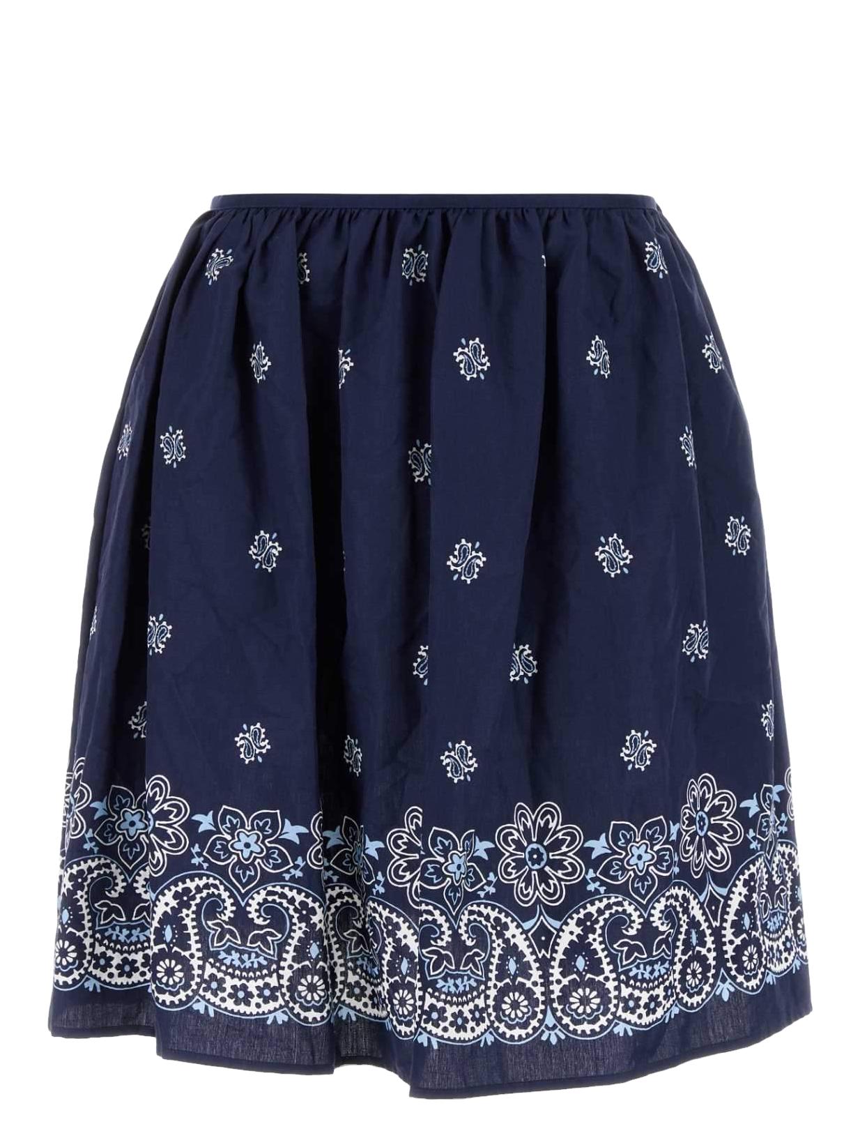 MIU MIU Miu Miu Logo Embroidered Cotton Shirt