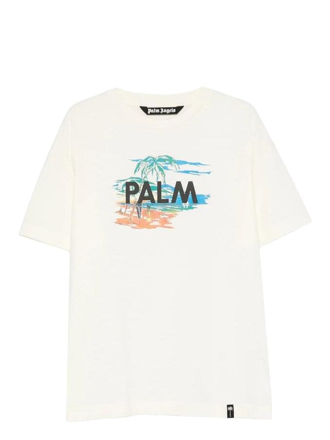 PALM ANGELS Palm Angels Neutrals T-Shirts & Vests - T-Shirts Men