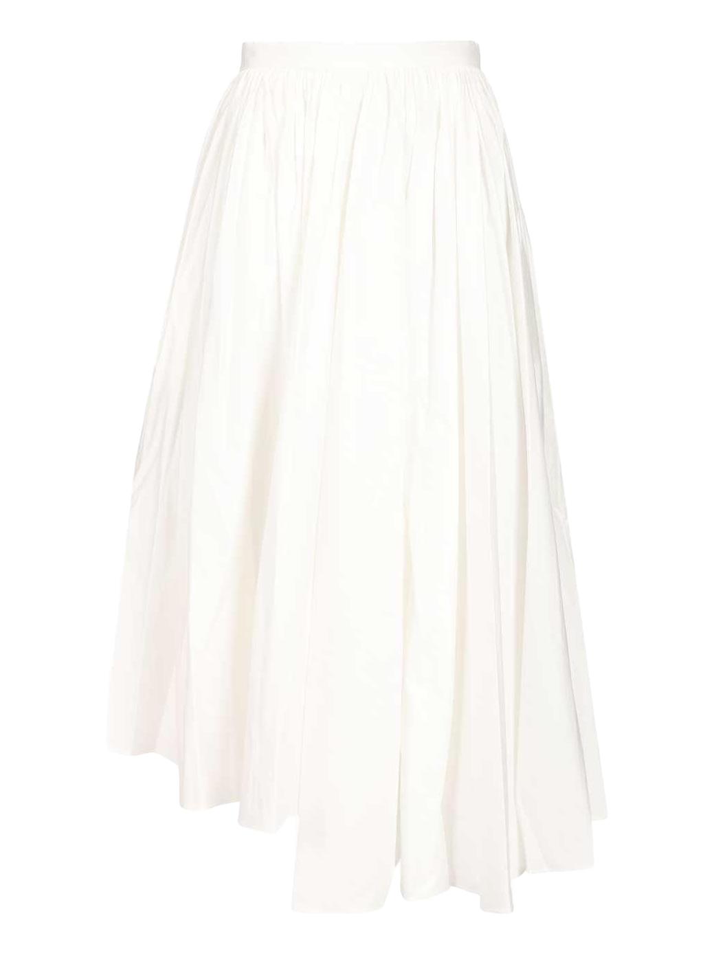 SELF-PORTRAIT SELF-PORTRAIT Poplin Midi Skirt