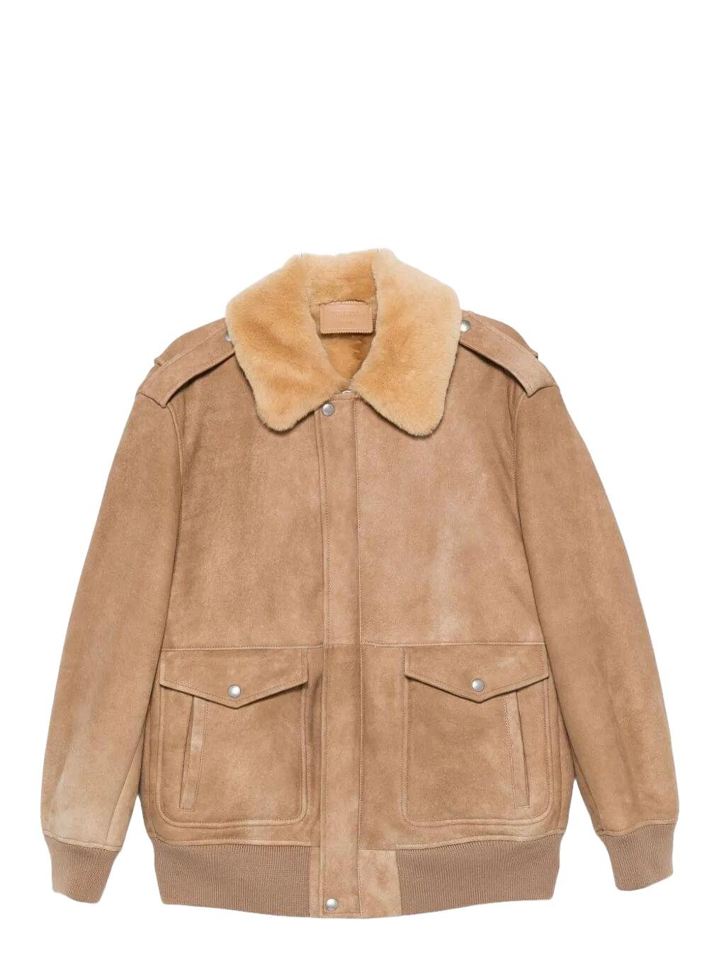 PRADA PRADA Shearling Bomber Jacket