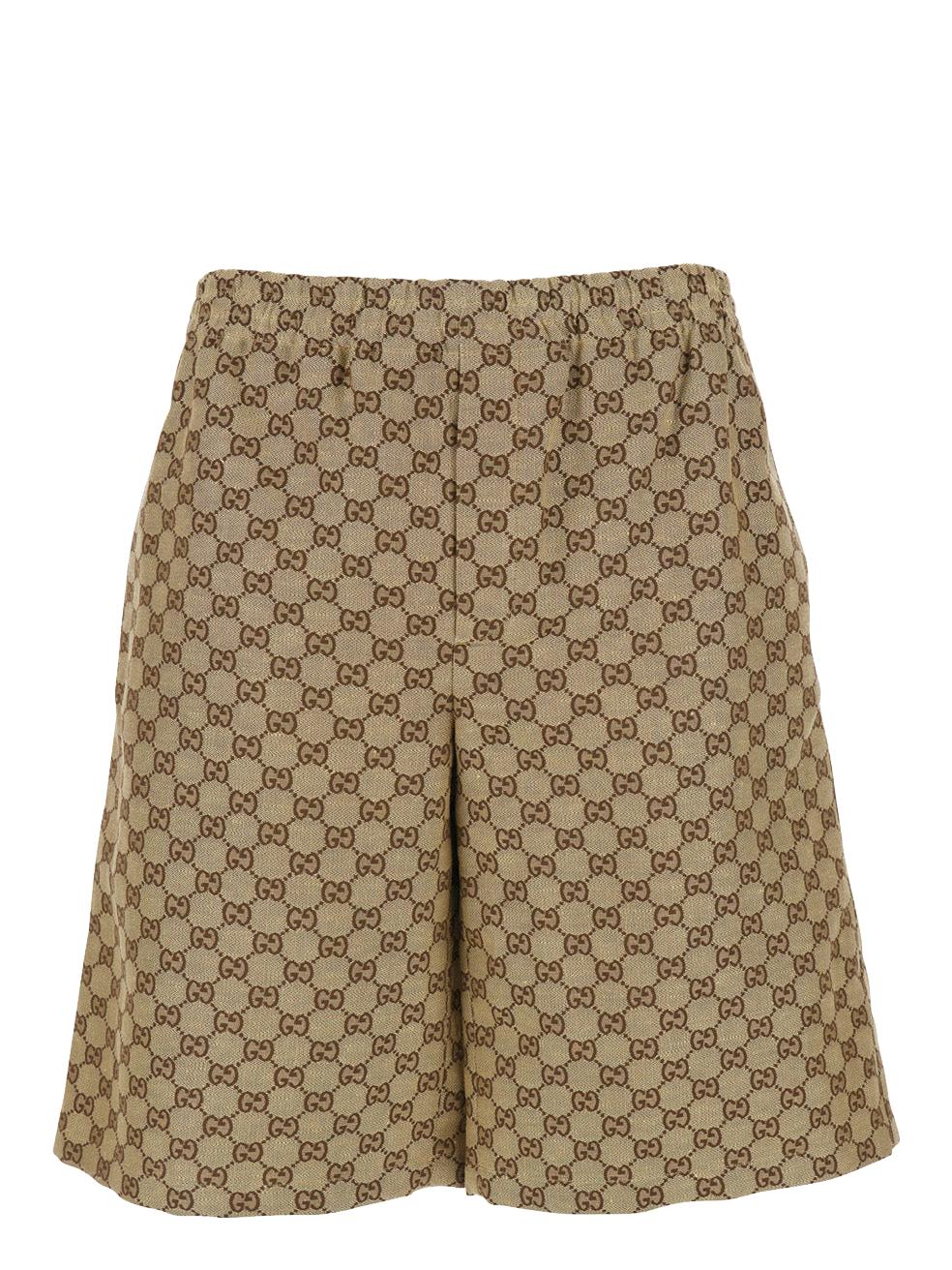 GUCCI Gucci Monogram Print Tech Swim Shorts