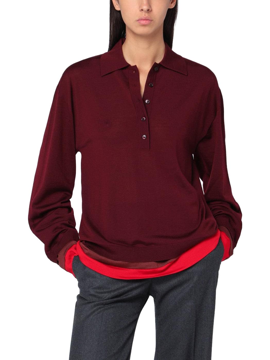 STELLA MCCARTNEY STELLA MCCARTNEY Virgin Wool Long Sleeve Polo