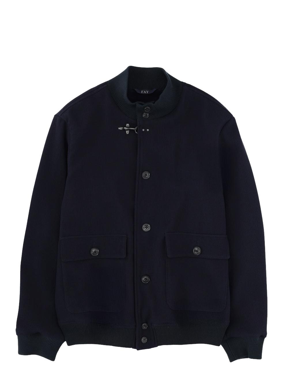 FAY FAY Wool Blend Buttoned Jacket