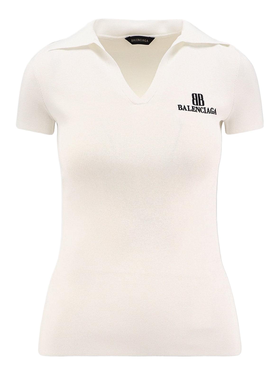 BALENCIAGA BALENCIAGA Viscose Blend Short Sleeve Sweater