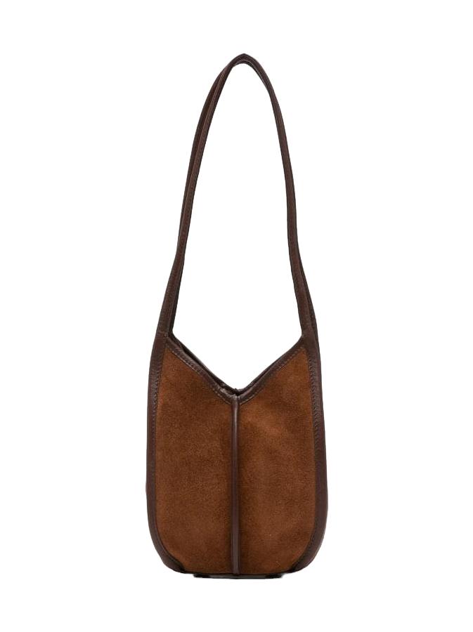 STAUD Brigitte Suede Wedge Mules