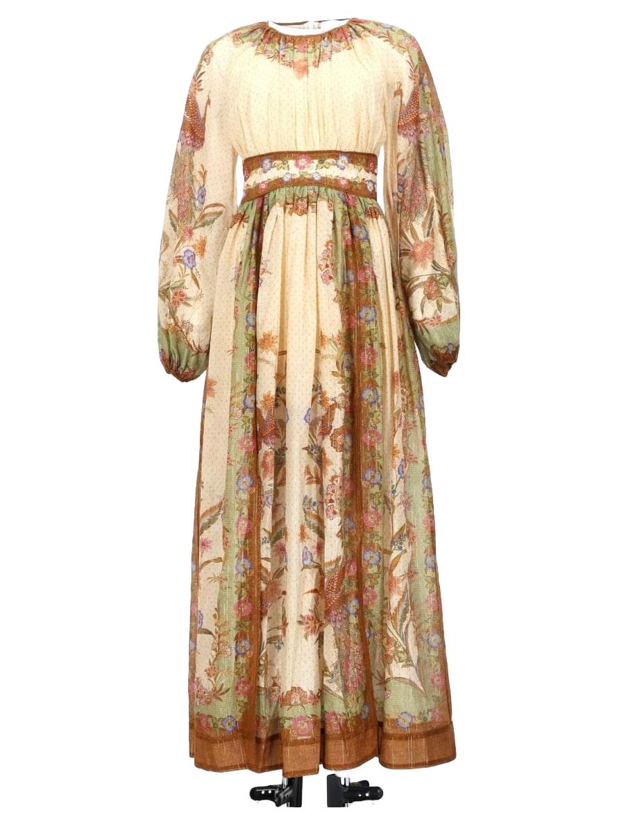 AFRM Afrm Jetta Maxi Dress with Paisley Print