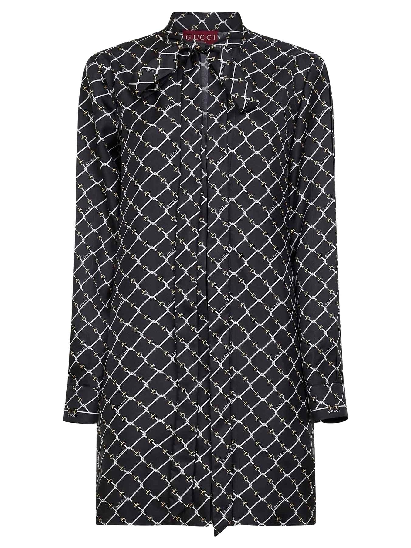 GUCCI Reversible Leather-Trimmed Wool Coat