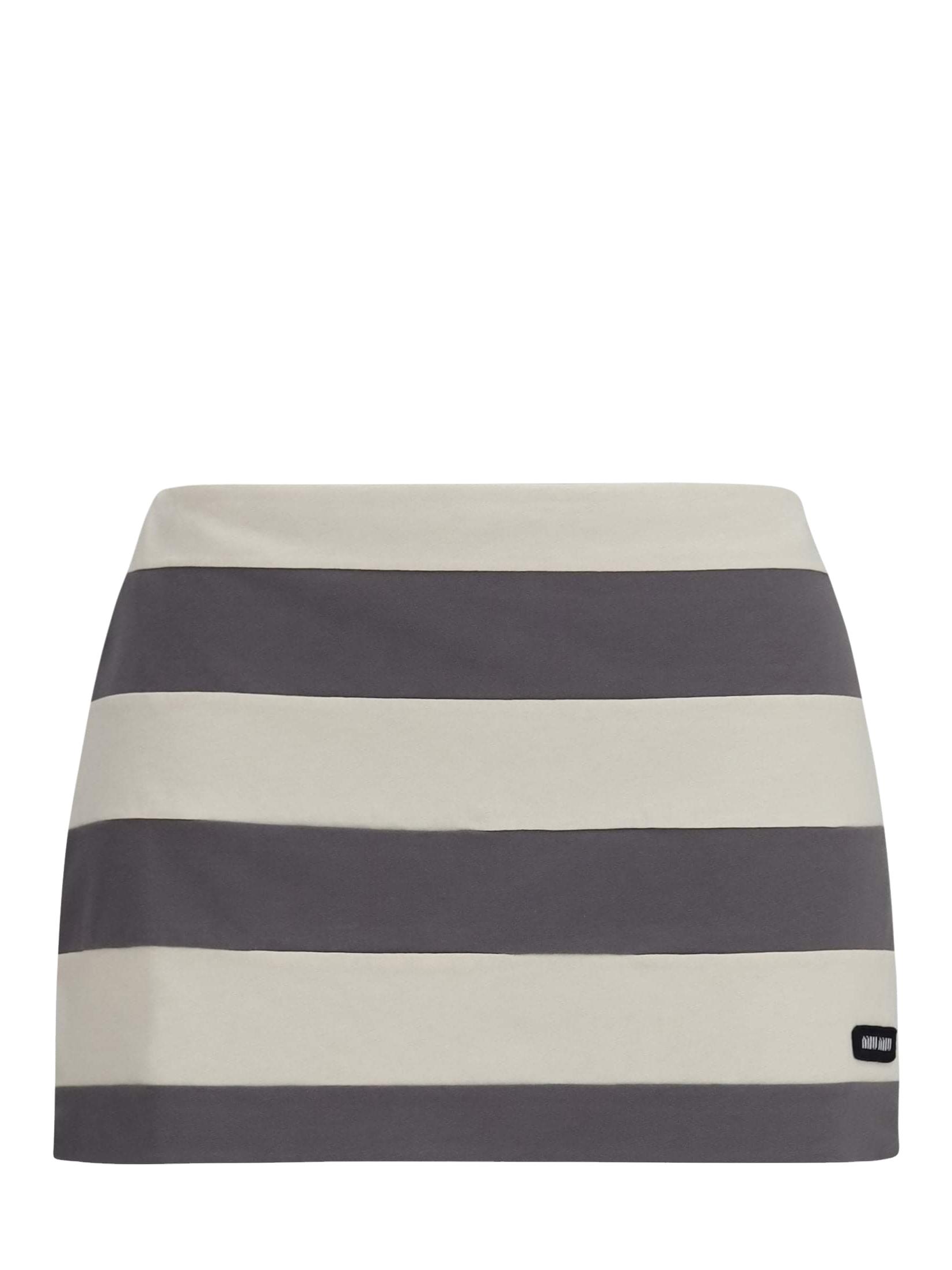 MIU MIU Miu Miu Striped Cotton Jersey Bandeau Top