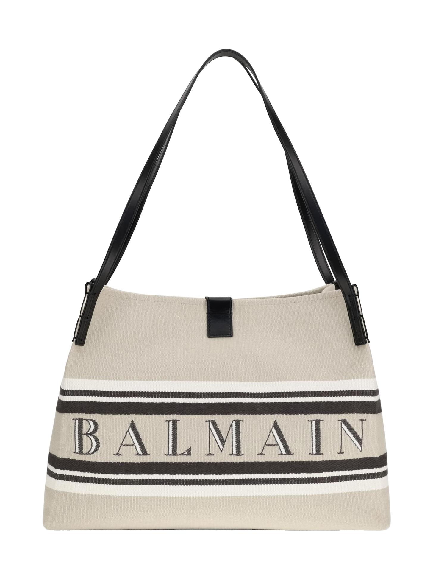BALMAIN Balmain Monogram Jacquard Medium Shopper Bag