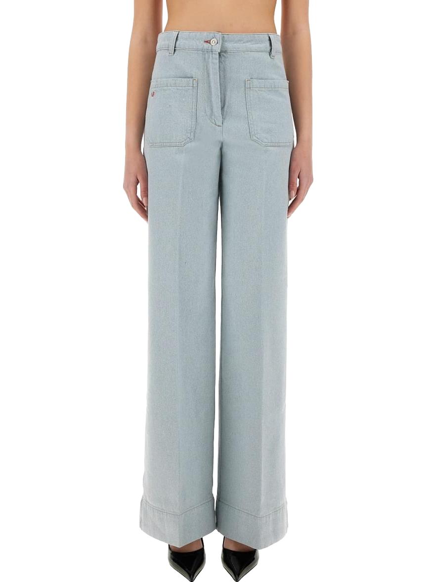 VICTORIA BECKHAM VICTORIA BECKHAM Alina Straight Wide Leg Jeans