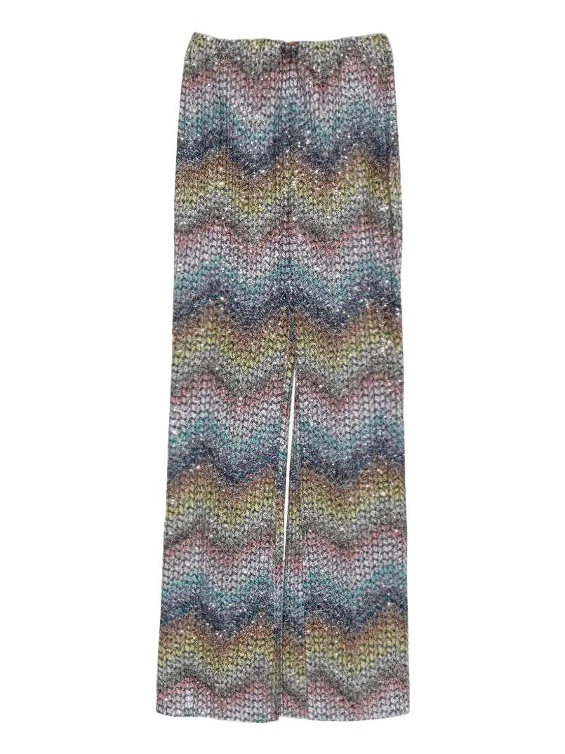 MISSONI Missoni Sleeveless Chevron Sequin Viscose Top