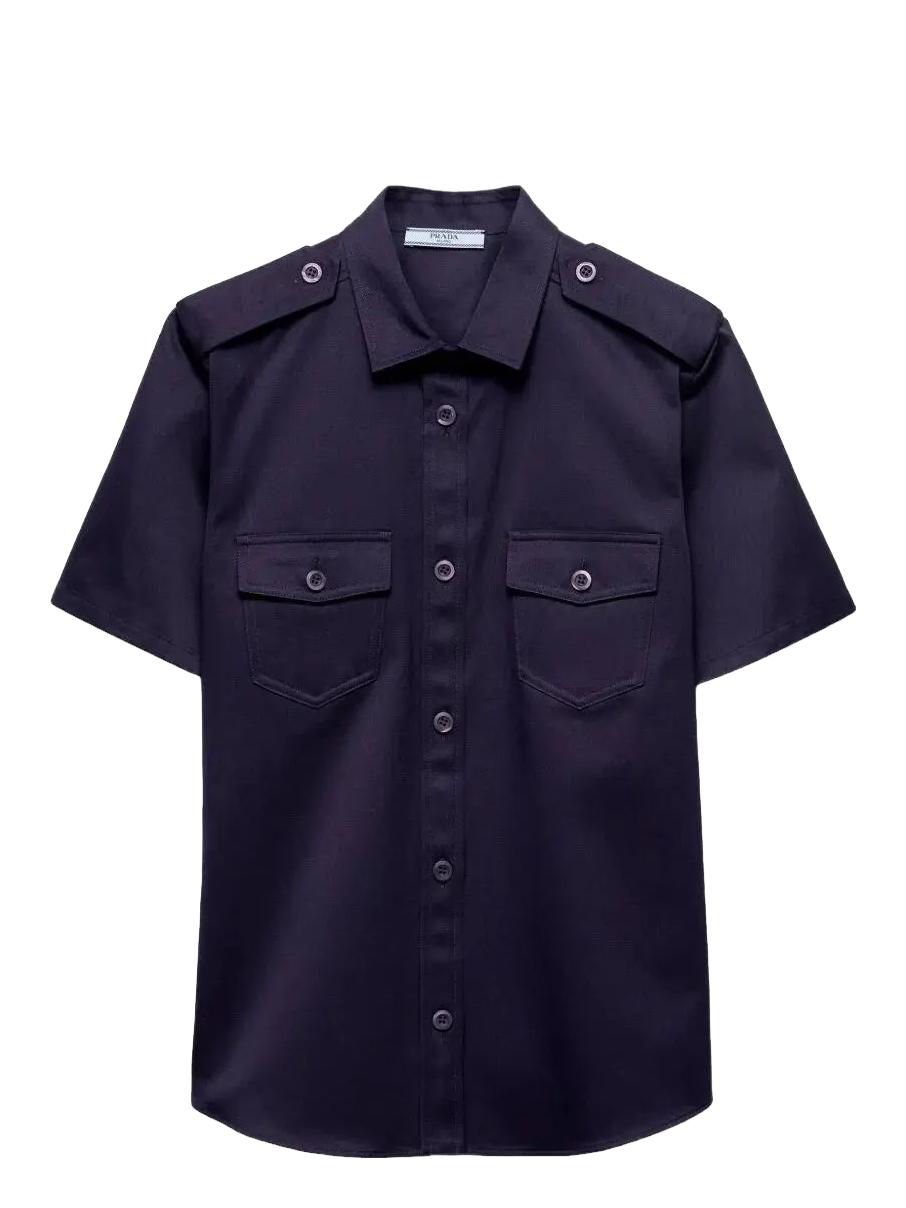 PRADA Short-Sleeve Uniform Shirt