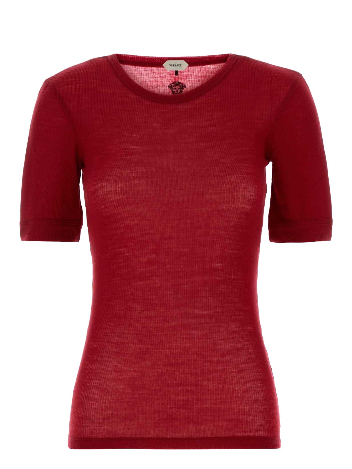 SAINT LAURENT Ribbed Lacy Top