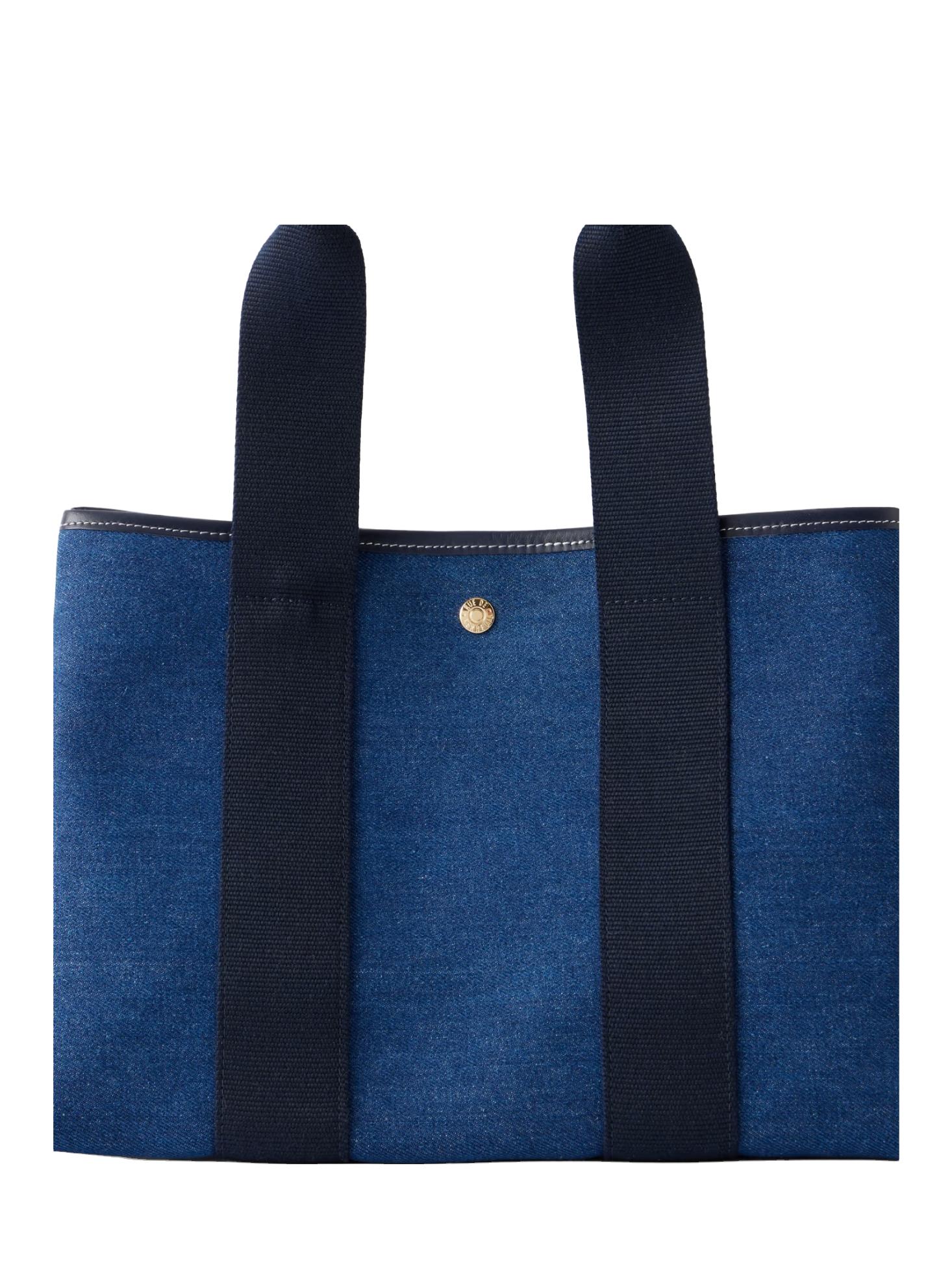 RUE DE VERNEUIL Rue De Verneuil Denim Canvas Tote Bag