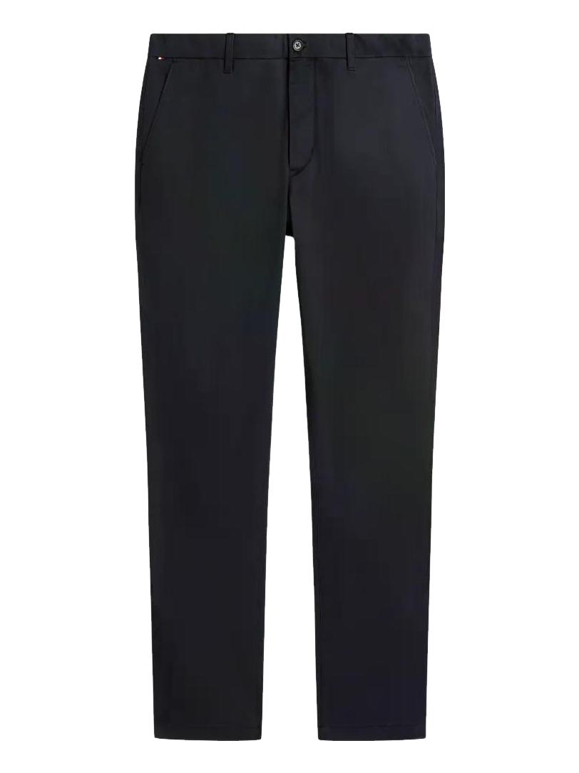 TOMMY HILFIGER logo-patch chino trousers