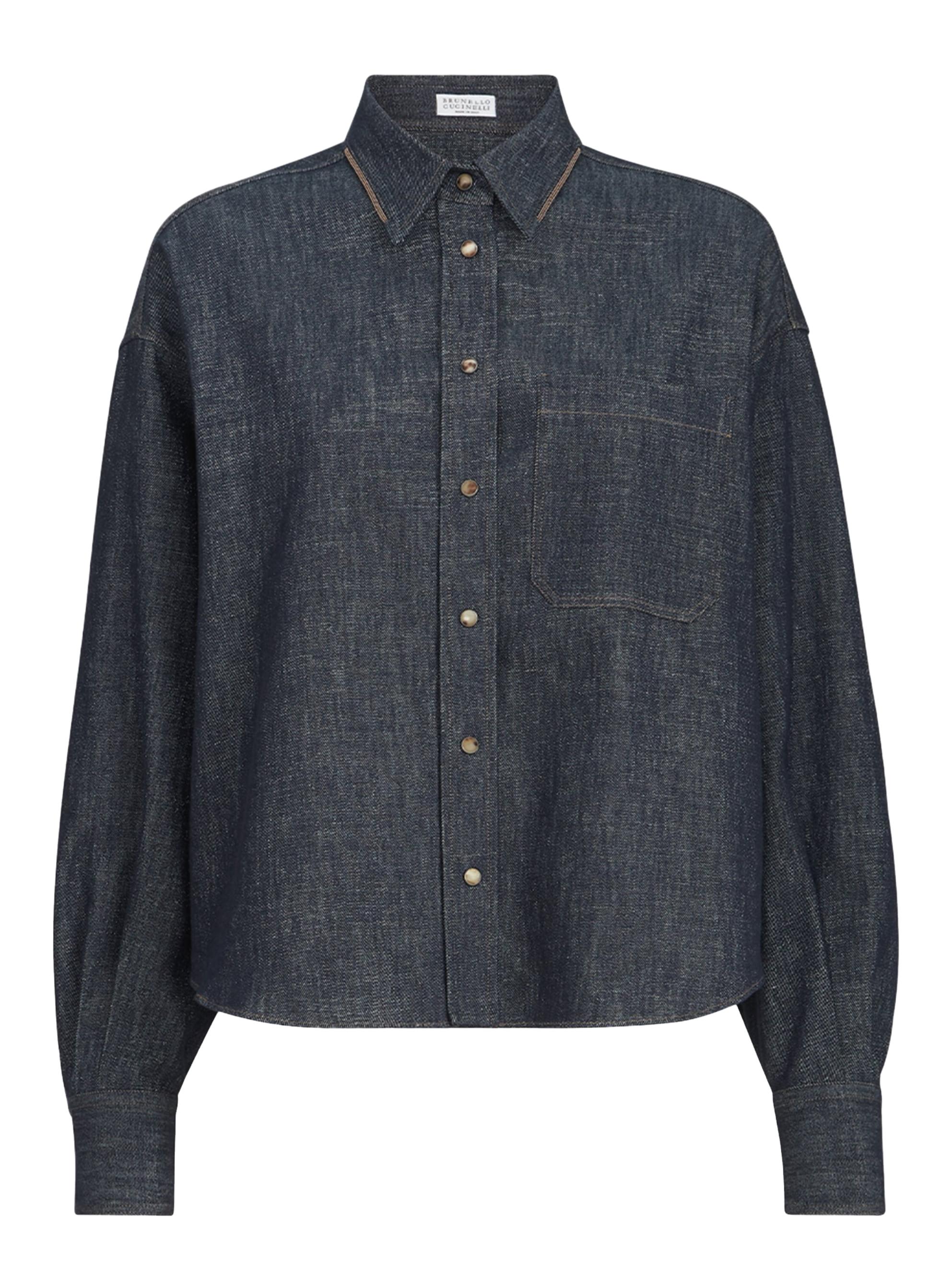 BRUNELLO CUCINELLI Brunello Cucinelli Monili-Trim Denim Shirt