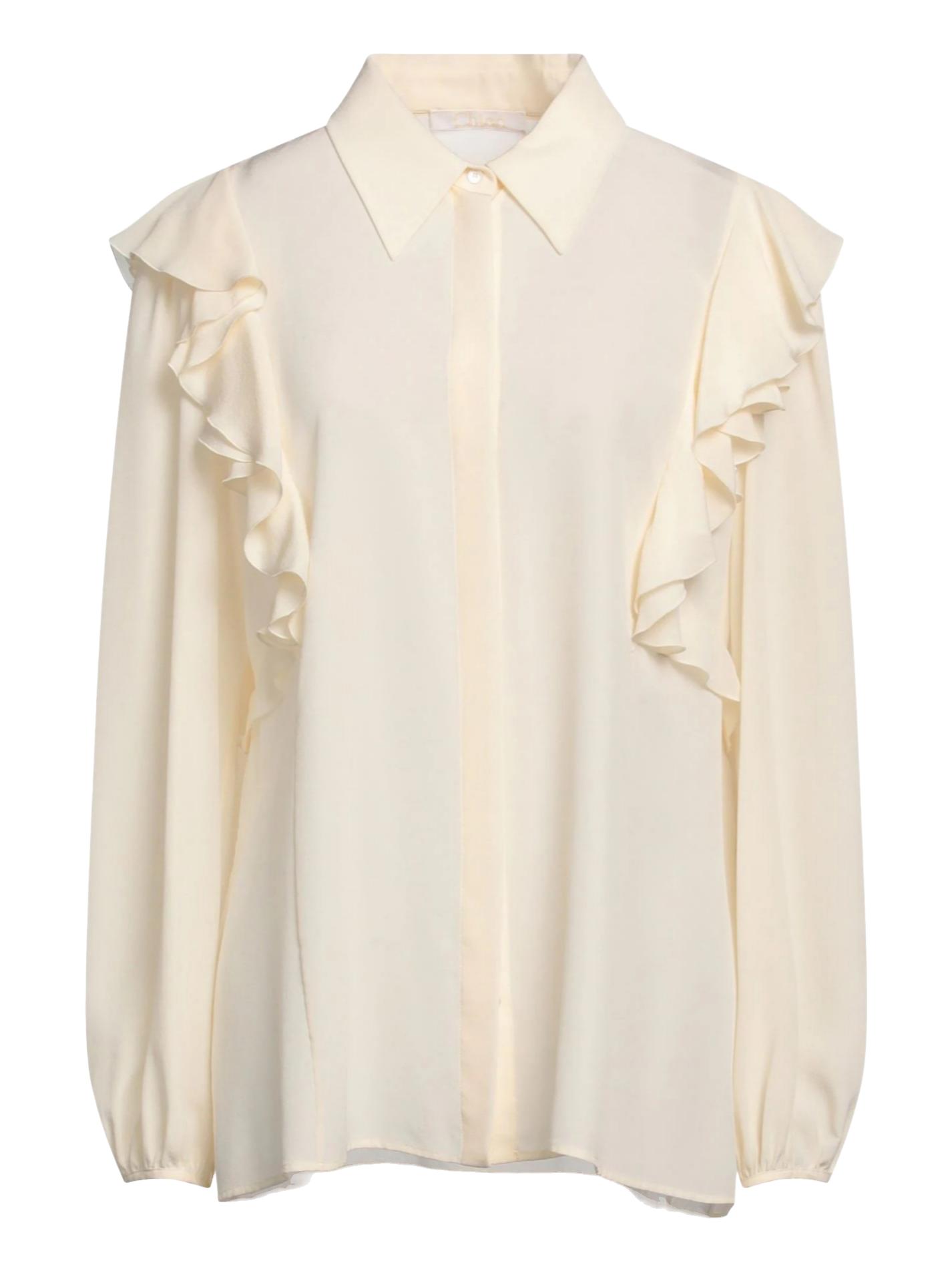CHLOÉ Chloe Pleated Ruffled Shirt