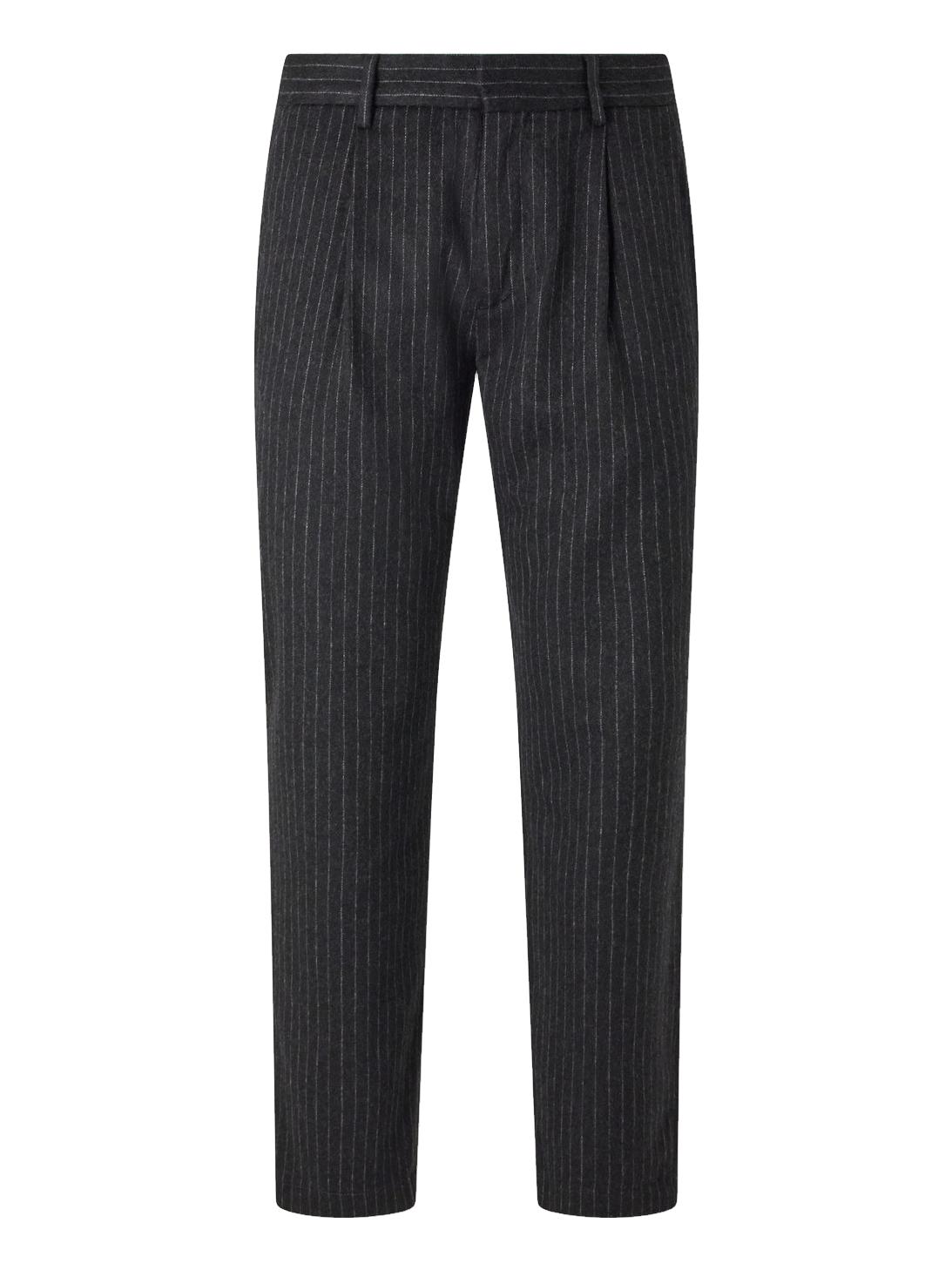 BARENA VENEZIA Straight-Leg Pleated Pinstriped Wool-Blend Trousers
