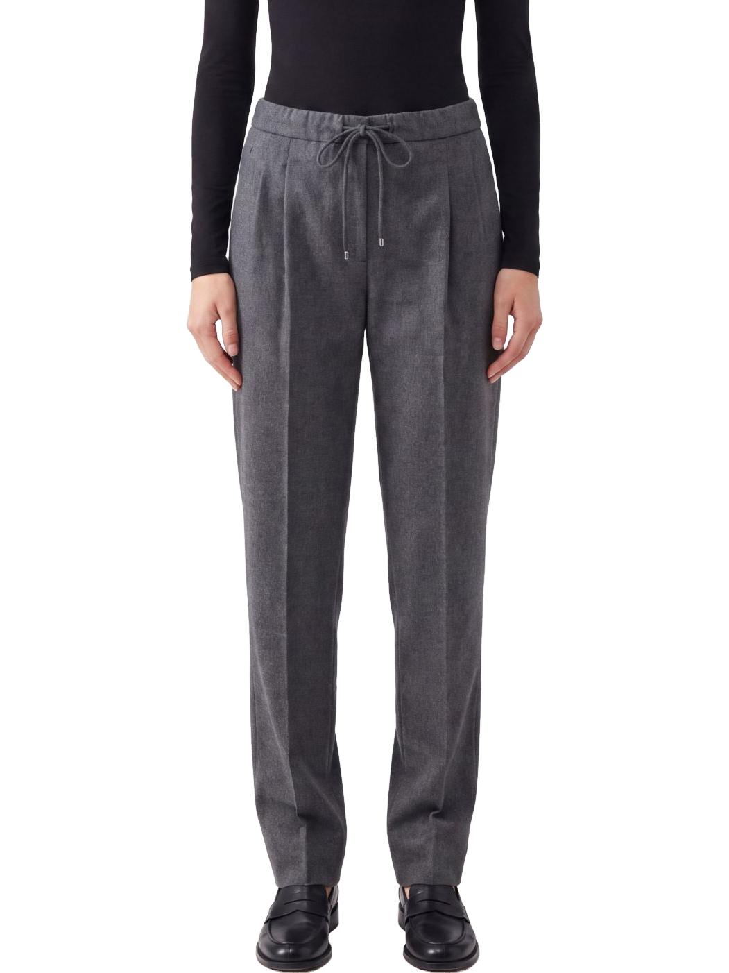 MAX MARA Max Mara Straight-Leg Stretch Cashmere Trousers with Drawstring Waist