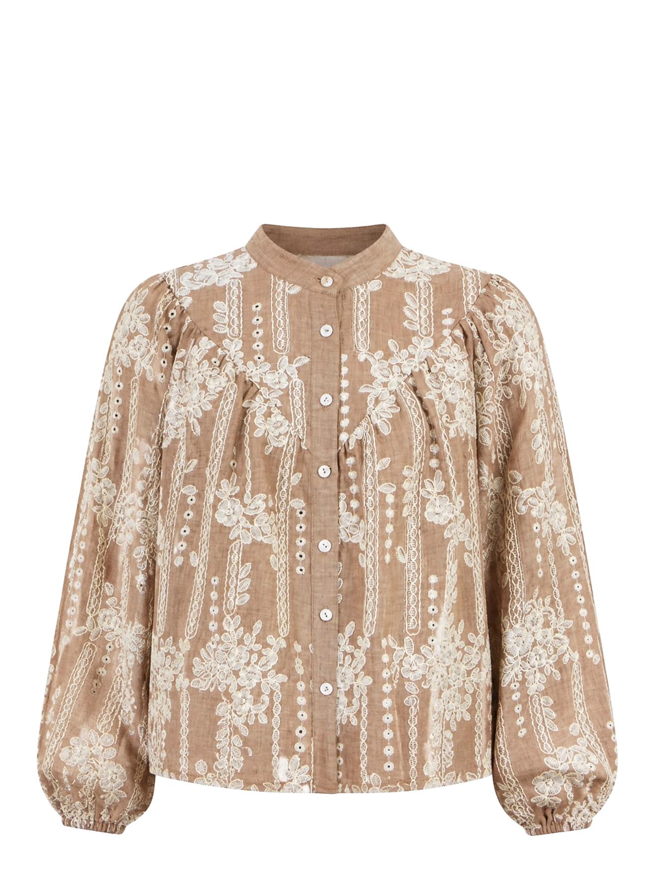 PIERRE-LOUIS MASCIA Pierre-Louis Mascia Nature-Inspired Print Wool Cape