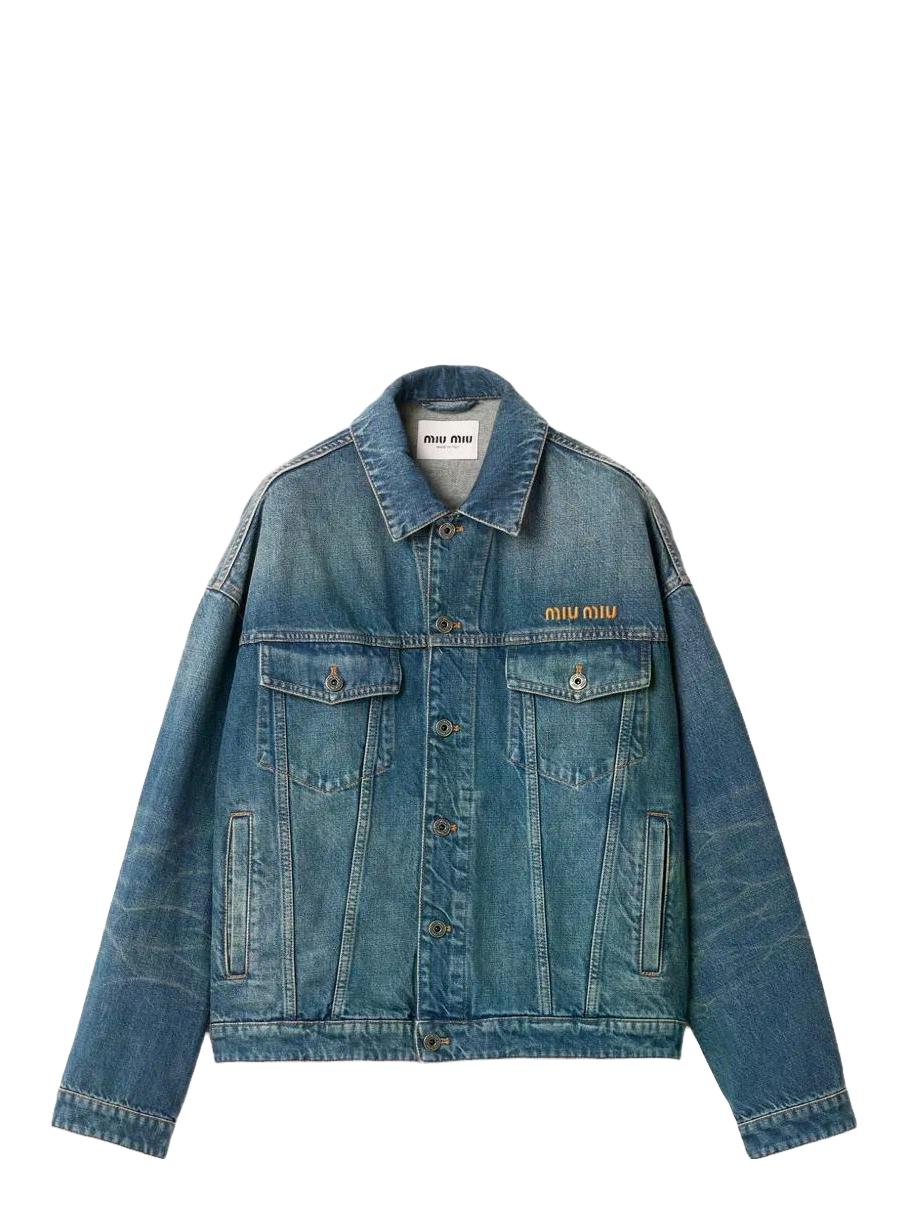 MIU MIU Miu Miu Denim Blouson Jacket