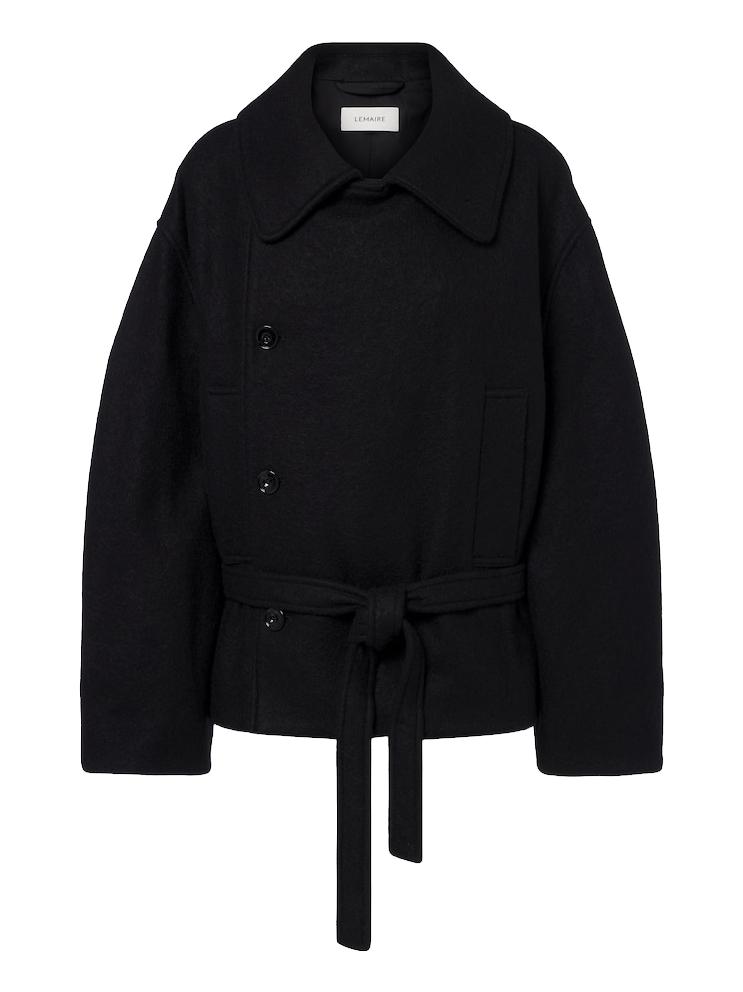 LEMAIRE Lemaire Double-Breasted Alpaca And Wool Coat